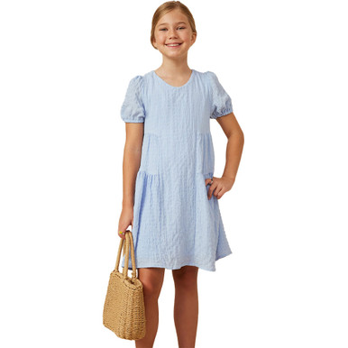 Girls' Hayden Side Panel Puff Sleeve Dress | Eagle Eye Outfitters