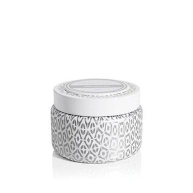 Capri Blue White Printed Volcano Travel Tin Candle | Eagle Eye Outfitters