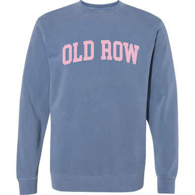 Men's Old Row Pigment Dyed Crewneck Sweatshirt - Blue | Eagle Eye ...