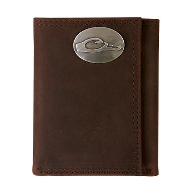 Men's Drake Leather Tri-Fold Wallet - Brown | Eagle Eye Outfitters
