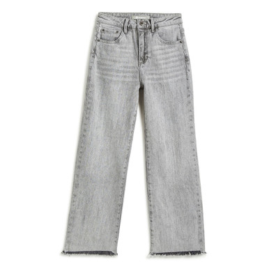 Girls' Tractr Wide Leg Jeans - Medium Grey Wash | Eagle Eye Outfitters