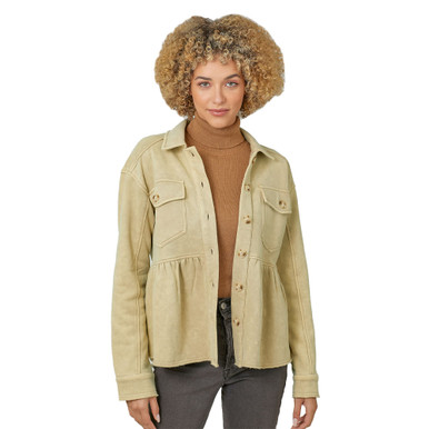Women's Mystree Fleece Terry Washed Jacket | Eagle Eye Outfitters