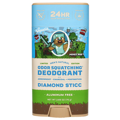 Dr. Squatch x Minecraft Diamond Sticc Deodorant | Eagle Eye Outfitters