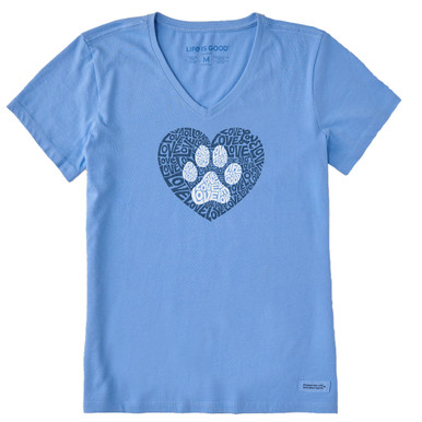 Women's Life Is Good Animal Heart T-Shirt | Eagle Eye Outfitters