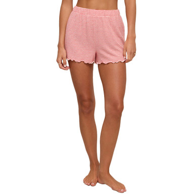 Women's Z Supply Emma Brushed Stripe Short - Rendezvous Red | Eagle Eye ...