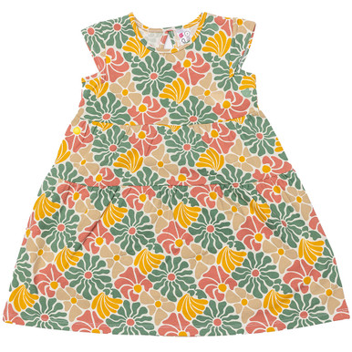Girls' Globaltex Kids Safari Print Tier Dress | Eagle Eye Outfitters