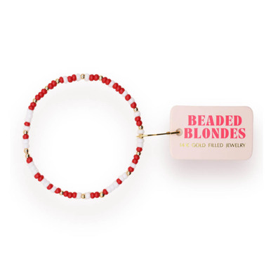 Beaded Blondes Alabama Logo Sprinkle Bracelet | Eagle Eye Outfitters