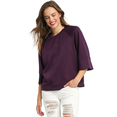 Women's Umgee Knit Raglan Drop Shoulder Top | Eagle Eye Outfitters