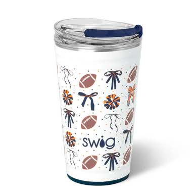 Swig Life 24 oz Party Cup - We've Got Spirit Navy & Orange | Eagle Eye ...