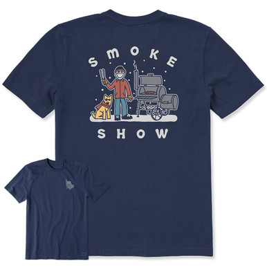 Men's Life Is Good Snowy Smoke Show T-Shirt | Eagle Eye Outfitters