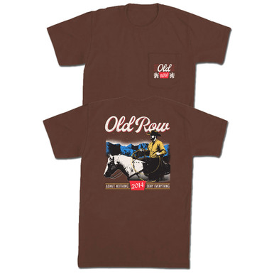 Men's Old Row Cowboy T-Shirt - Espresso | Eagle Eye Outfitters