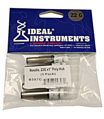 Needle - Poly Hub 22G x 1" 5 pk - The Farm Store
