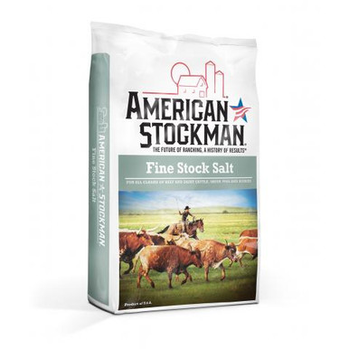 American Stockman Fine Granulated Salt - Premium Livestock Supplement ...