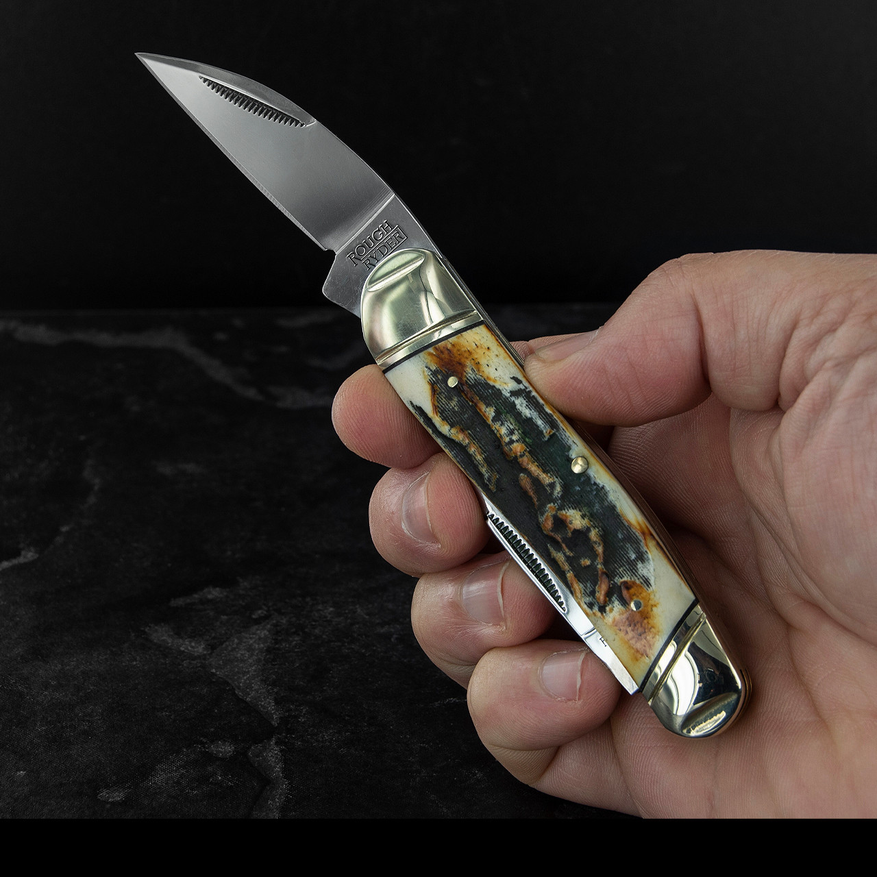 Rough Rider Classic Cinnamon Bone Stag Swayback