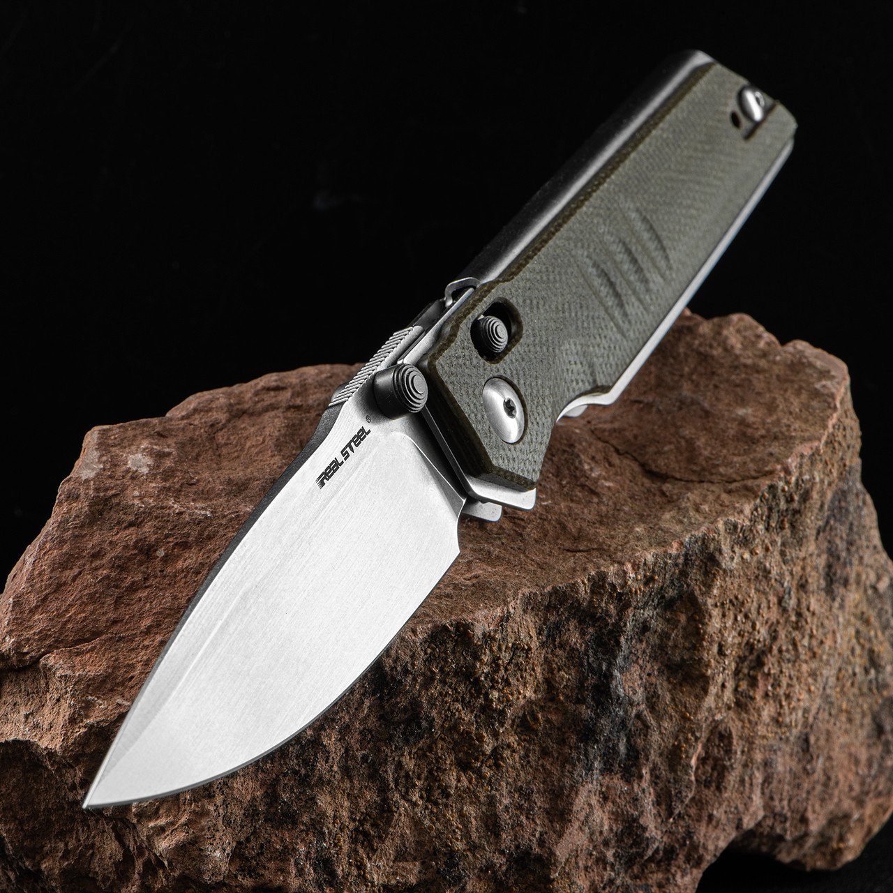 Real Steel Sacra Micarta Folding Knife | Heinnie Haynes