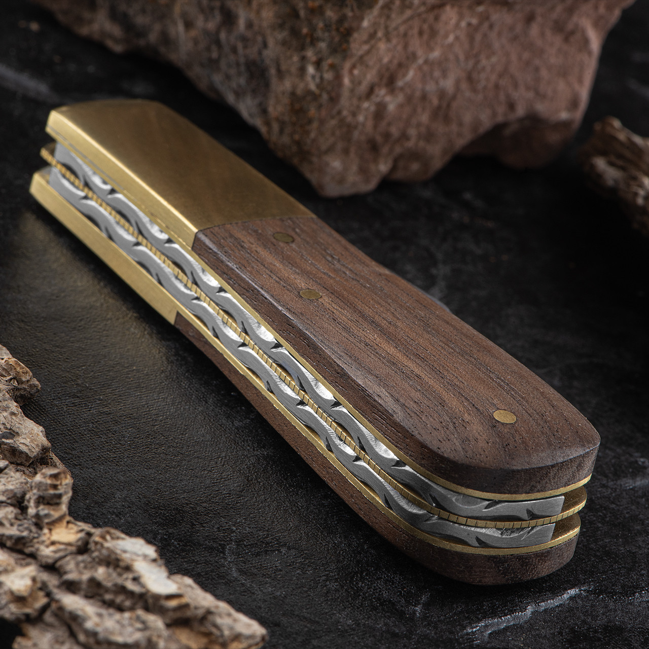 Michael May Barlow Walnut Folding Knife