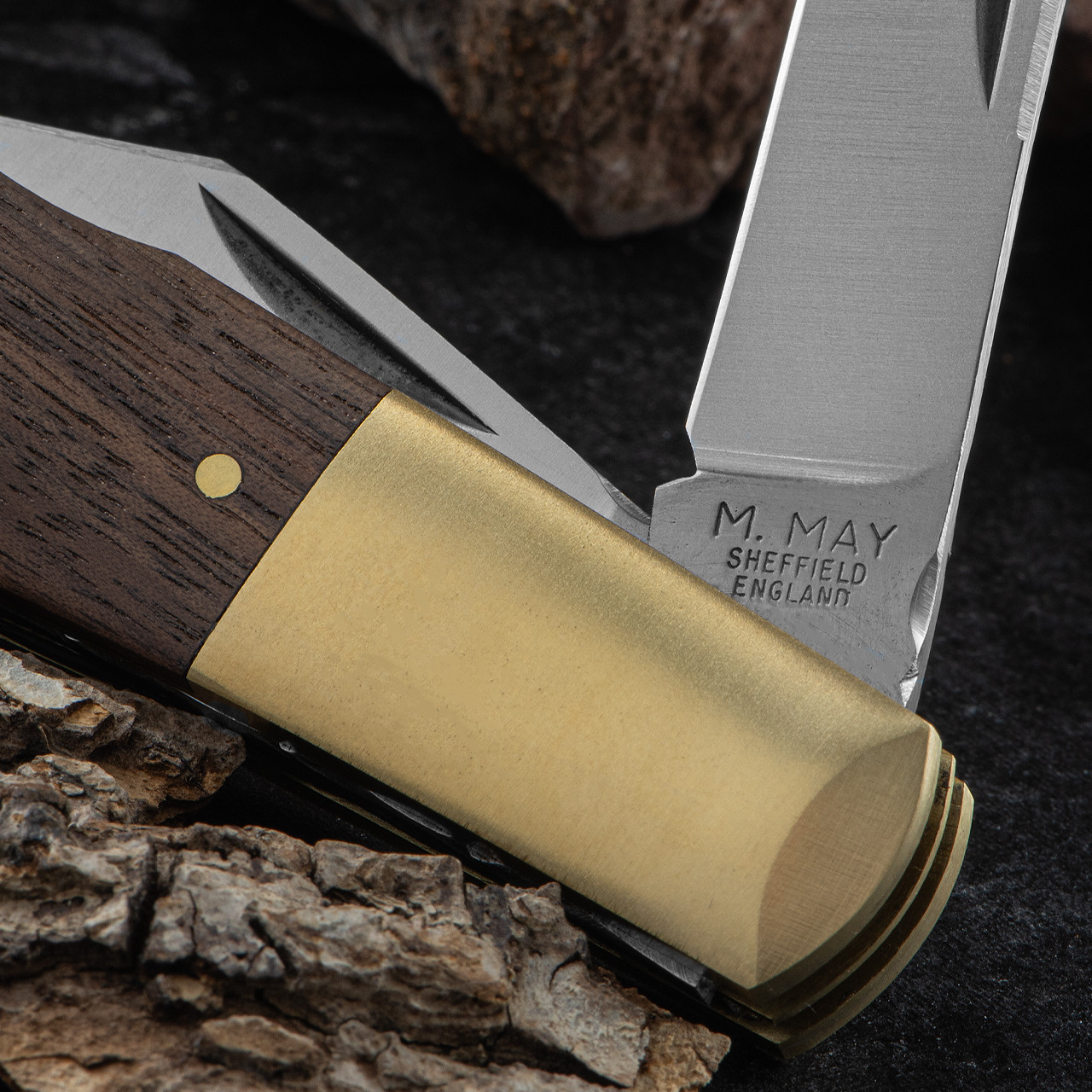 Michael May Barlow Walnut Folding Knife