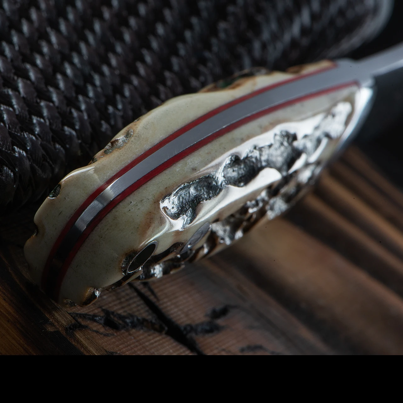 Jim Martindale Nessmuck Hunter Stag Custom Knife | Heinnie Haynes