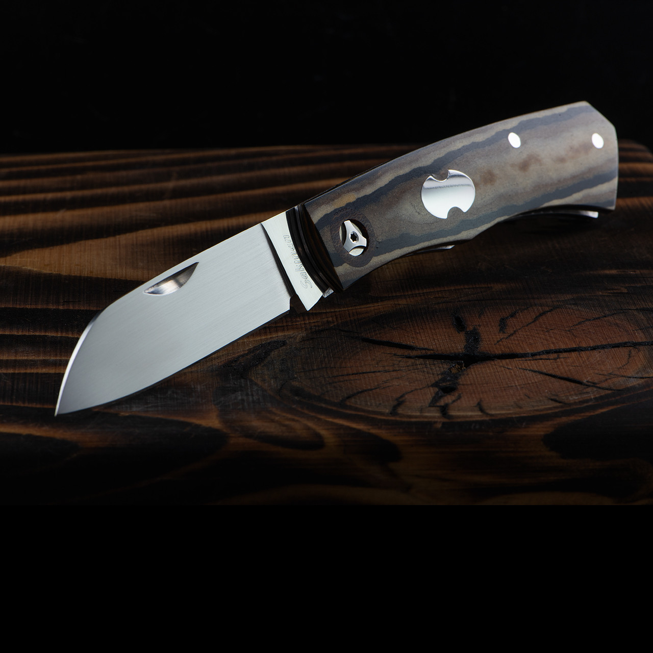 Sakman Rhino Slipjoint Custom Knife - Outdoor Gear, Camping Tools ...