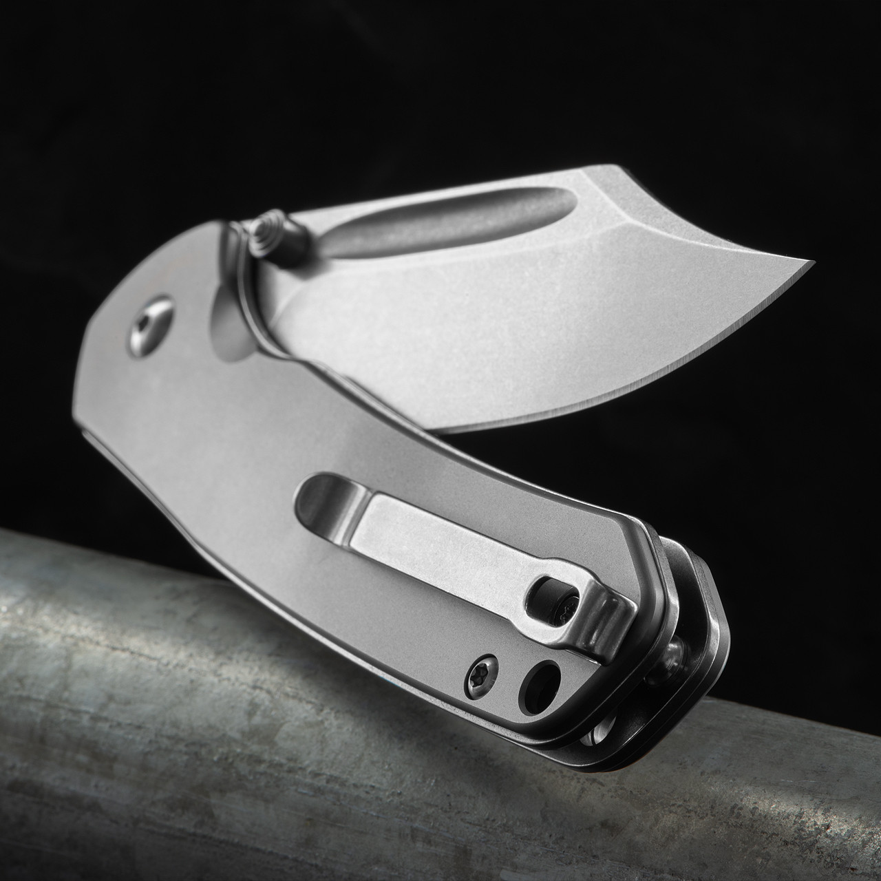 CJRB Bowie Pyrite Titanium Folding Knife | Heinnie Haynes