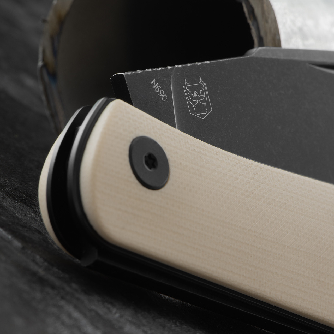 Real Steel Serenity S/J Ivory G10 Folding Knife | Heinnie Haynes