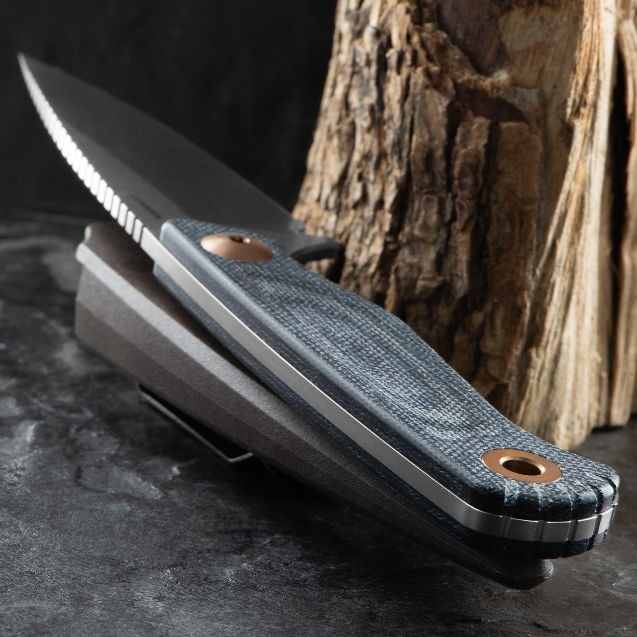 Benchmade Dacian 203 Denim Micarta Fixed Blade | Heinnie Haynes