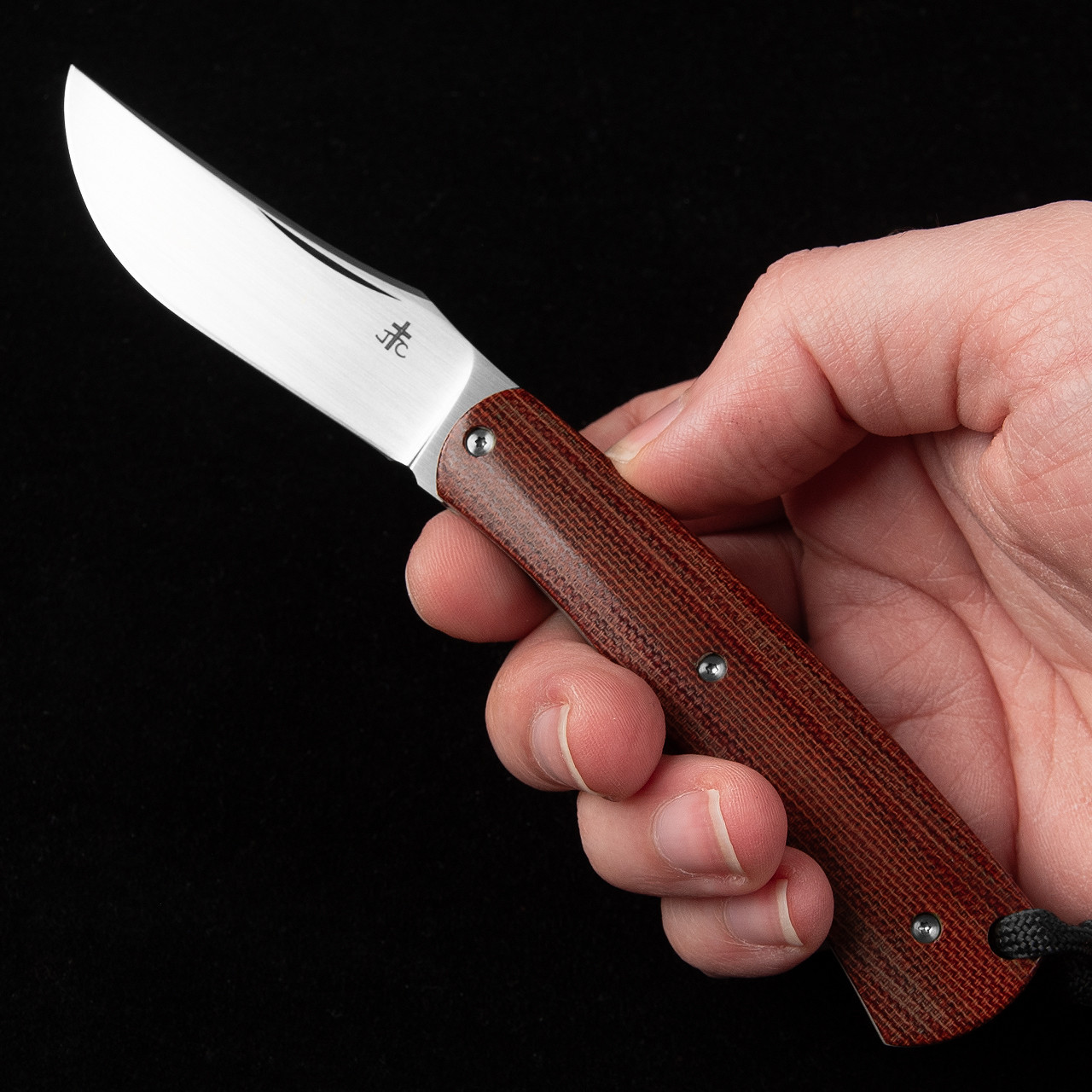 Jason Clark Knives Chili Micarta Custom Knife | Custom Knife
