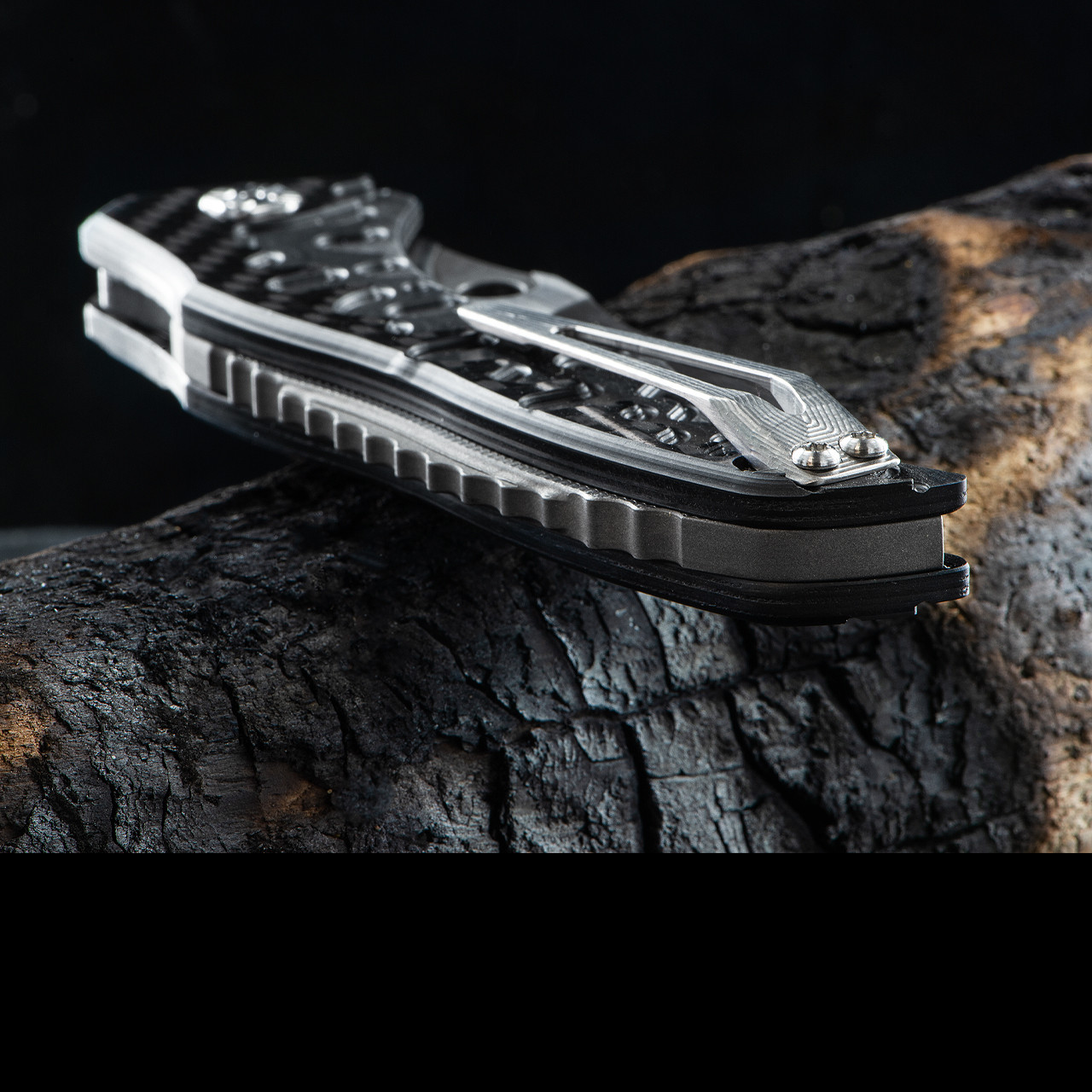 Brian Tighe Drip RWL34 Acid/Stone Carbon Fibre Custom Knife | Custom Knife