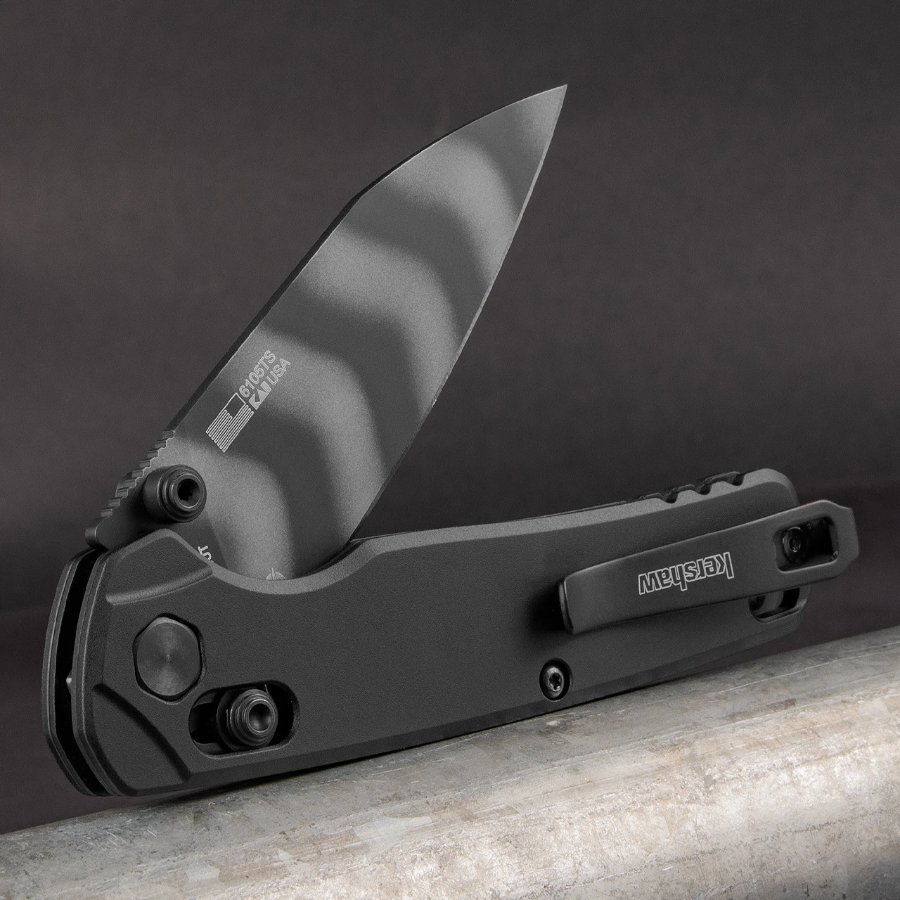 Kershaw Bel Air - Aluminium Tiger Stripe | Folding Pocket Knife