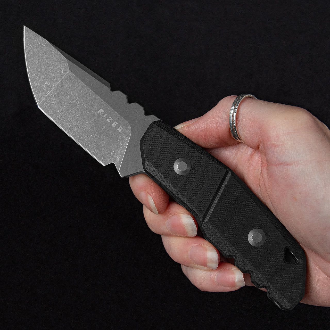 Kizer Quartz G10 Stonewashed | Fixed Blade