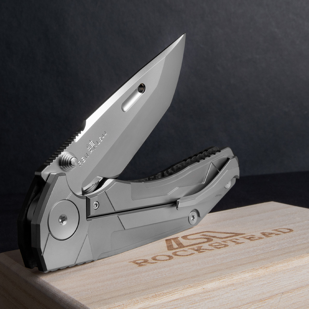 Rockstead Ren ZDP Dark Matter Black Folding Knife