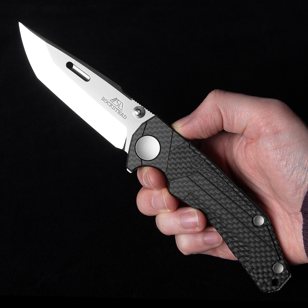 Rockstead Ren ZDP Dark Matter Black Folding Knife