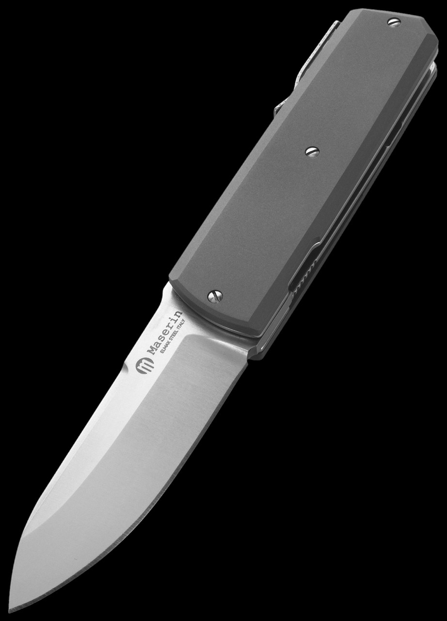 Maserin Silver 410 Titanium Folding Knife