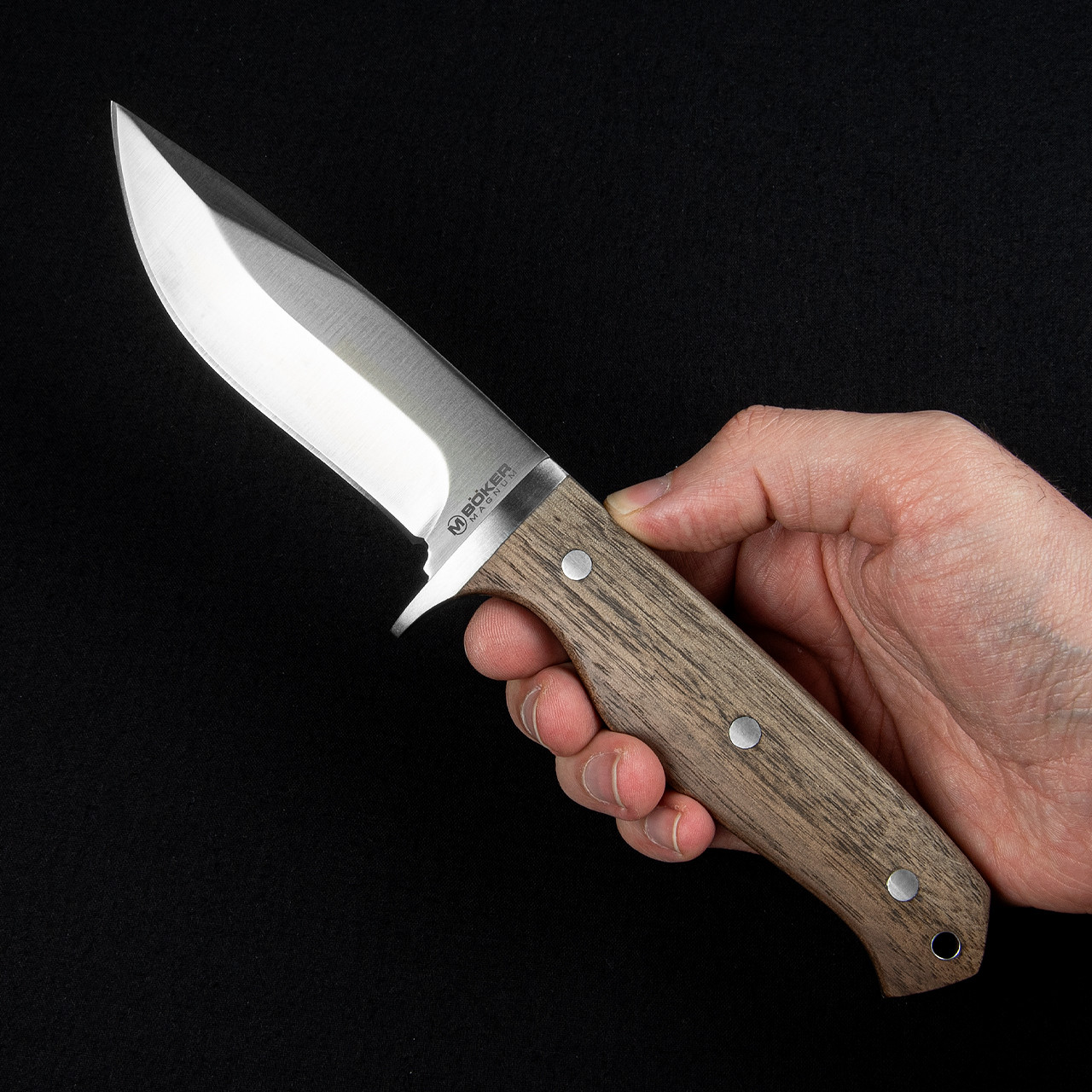 Magnum Walnut Drop Fixed Blade Knife