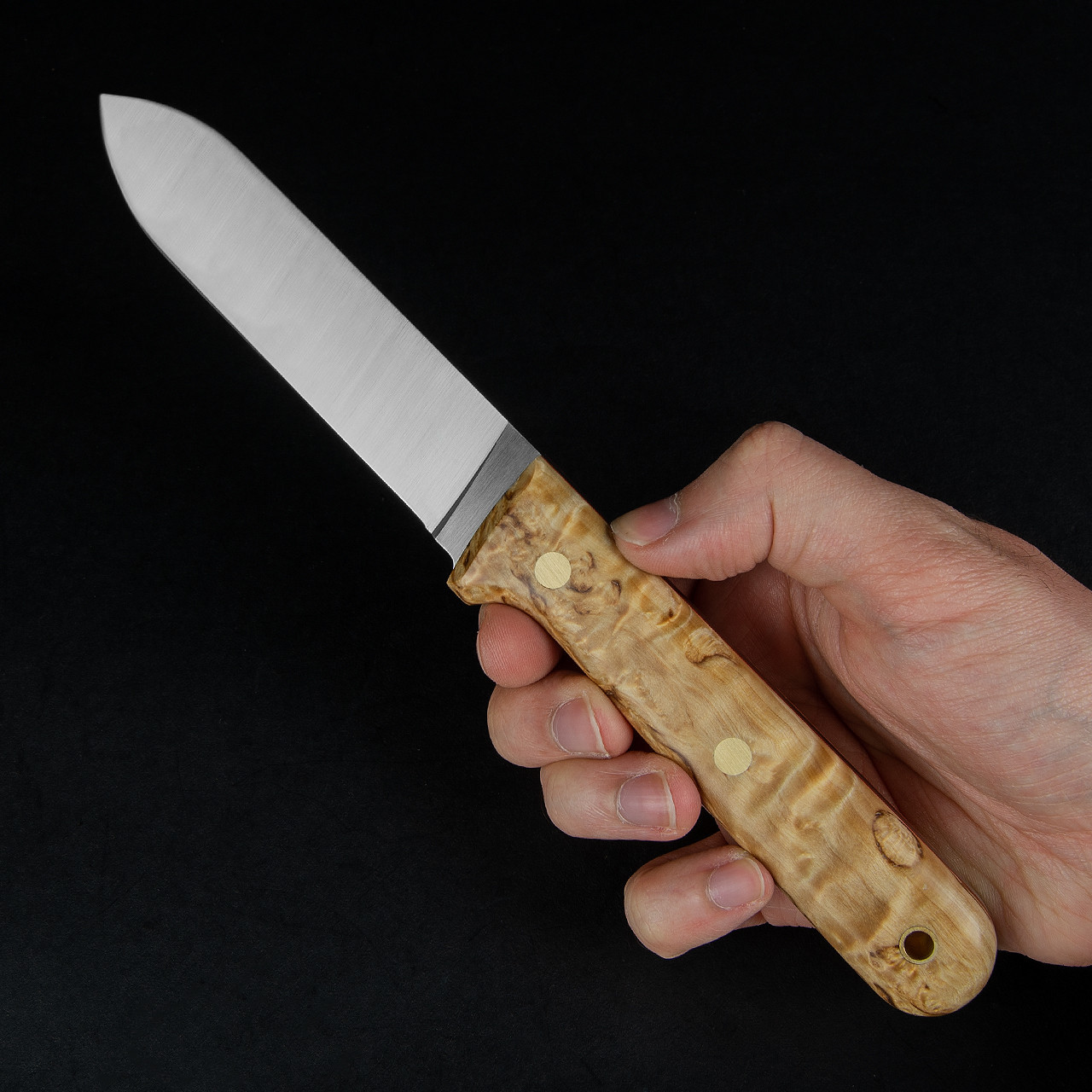 Brisa Kephart 115 - Curly Birch Fixed Blade | Heinnie Haynes
