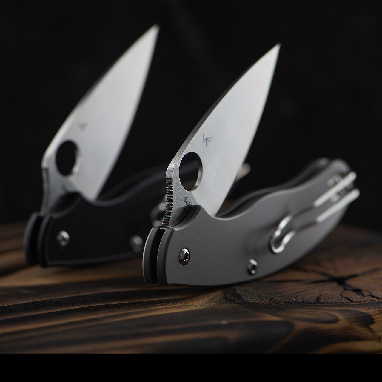 Titech Heinnie® Exclusive Spyderco UKPK Titanium Scales