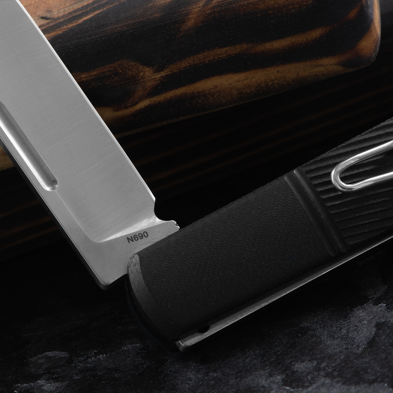 Real Steel Real Barlow RB-5 Drop Point Folding Knife