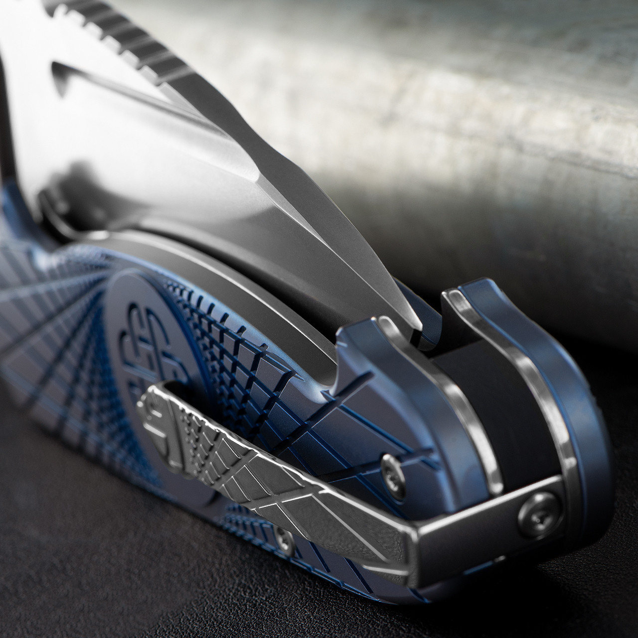 Midgards Sliding Knife Titanium | Folding Pocket Knife