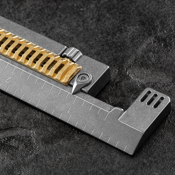 Titaner Mix Ruler Titanium Brass
