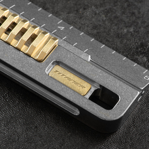 Titaner Mix Ruler Titanium Brass