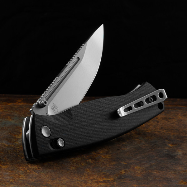 Real Steel Pathfinder G10 Black Folding Knife | Heinnie Haynes