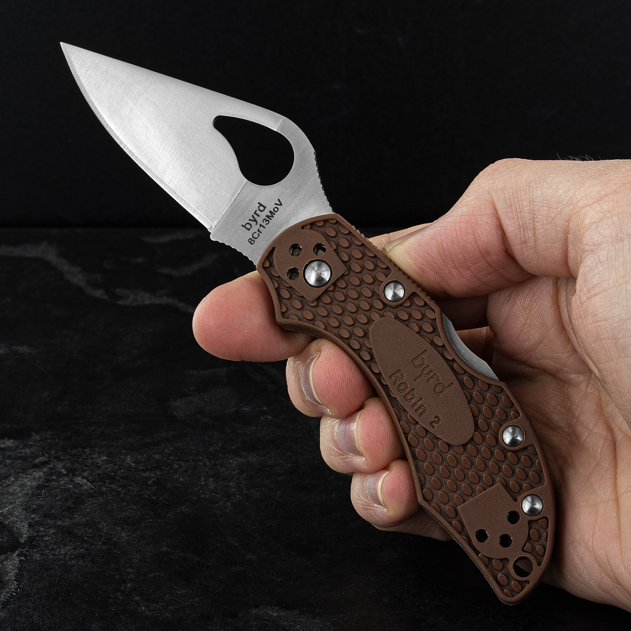 Byrd Robin Lightweight Brown Folding Knife