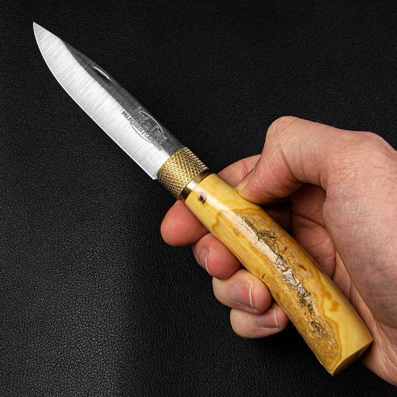 Jose da Cruz Boxwood Carbon Folding Knife