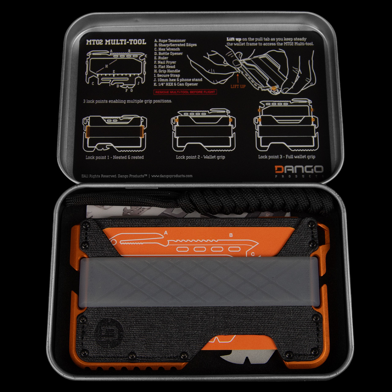 Dango T01 Tactical Wallet Burnt Orange - Limited Edition | Heinnie Haynes