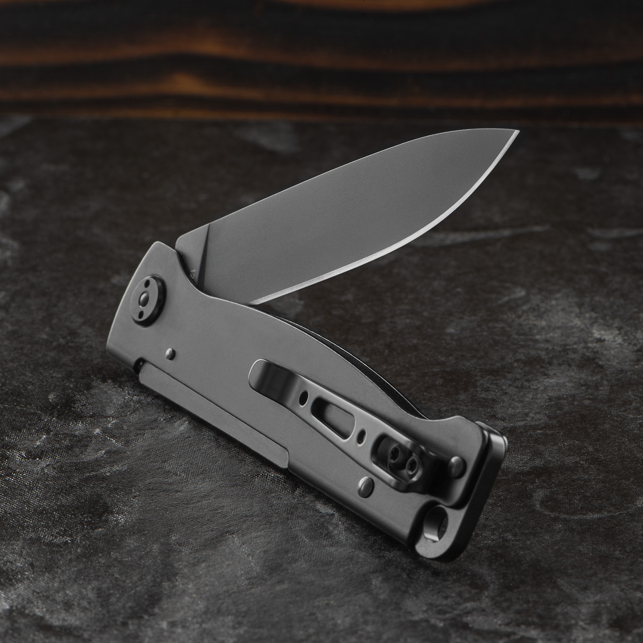 Boker Plus Atlas All Black Folding Knife | Heinnie Haynes