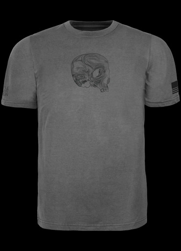 TAD Topo Skull T-Shirt Asphalt