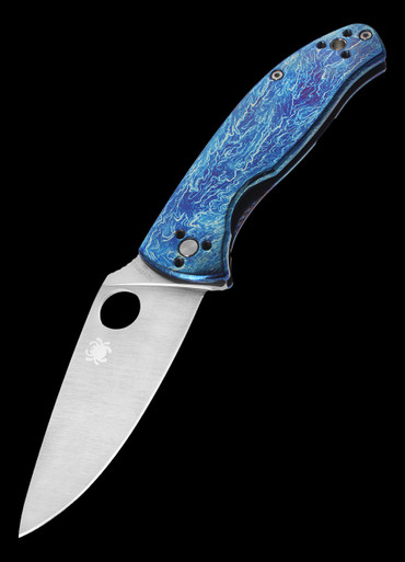 Spyderco Tenacious Blue Titanium | Heinnie Haynes