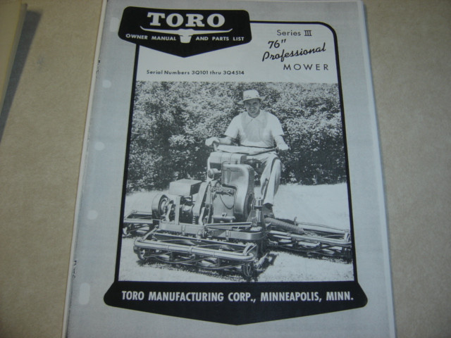 Toro Mower Parts List