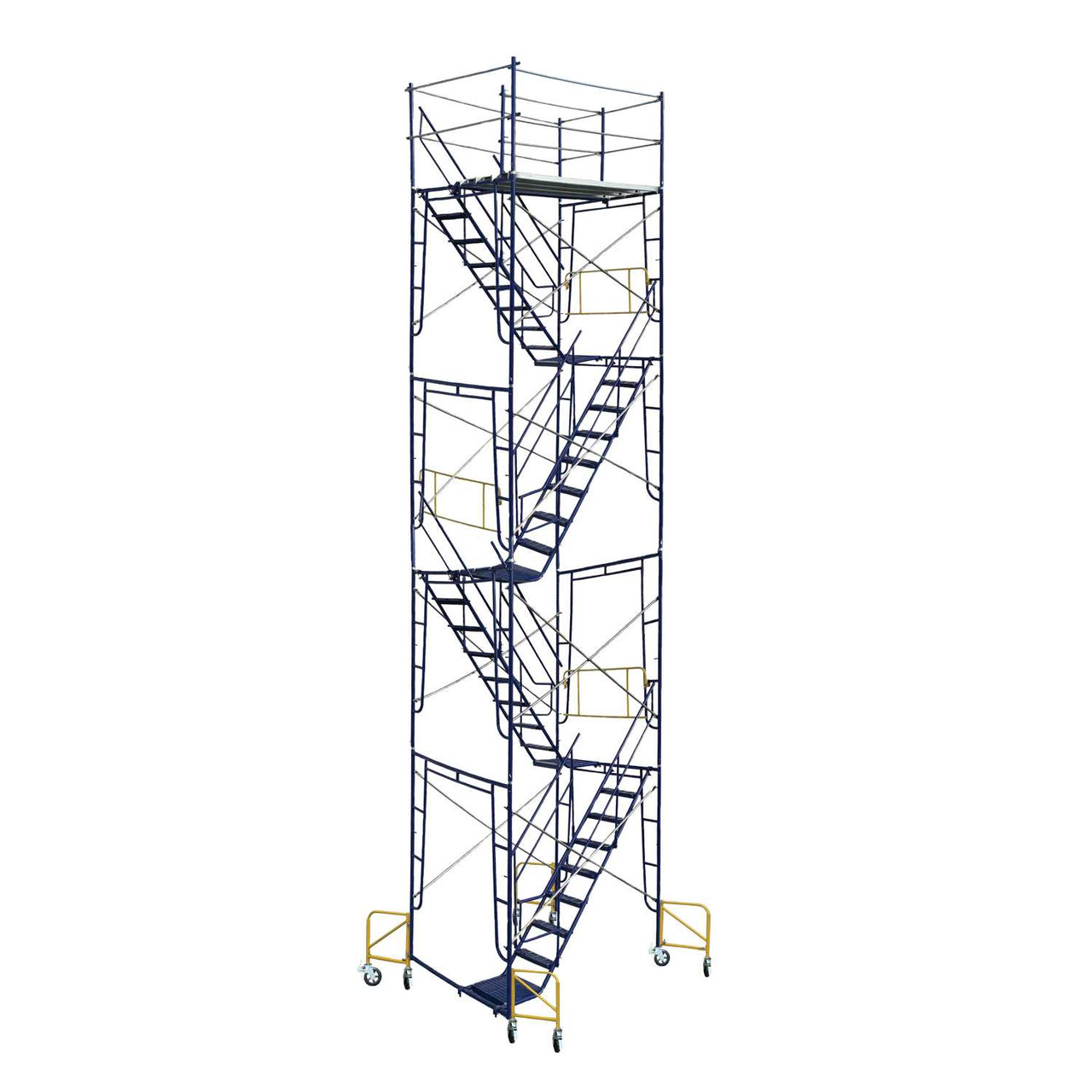 28 Foot Rolling Scaffold Stair Tower Kit With Outriggers