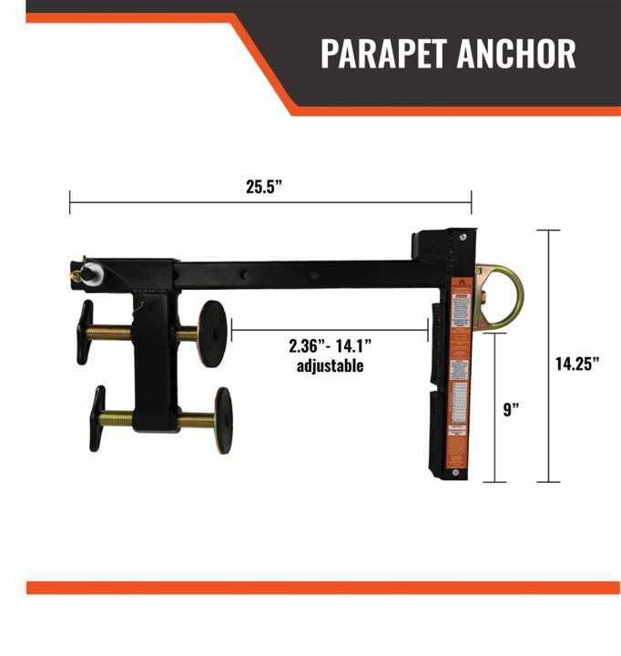 Parapet Anchor | Southwest Scaffolding - Fall Protection